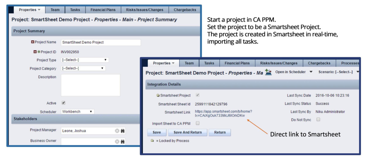 Smartsheet Integration for Clarity PPM